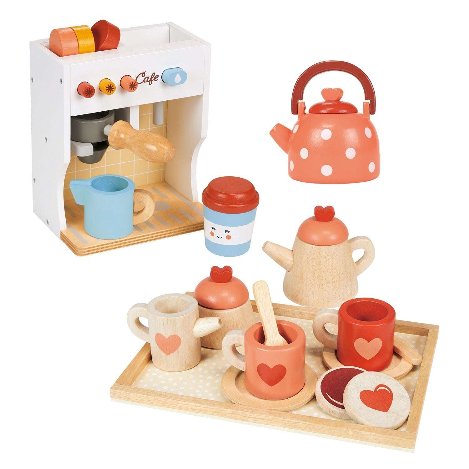 Make Me a Cuppa Kids Play Bundle | Wooden Cafe & Tea Party Pretend Play ...